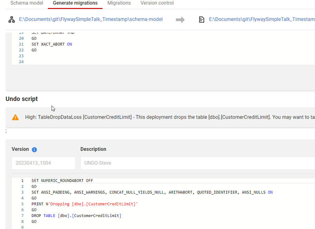 Friday Flyway Tips: Visualizing Undo Scripts | Voice of the DBA