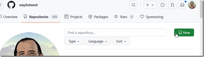 Creating an Empty Repo in GitHub–#SQLNewBlogger | Voice of the DBA