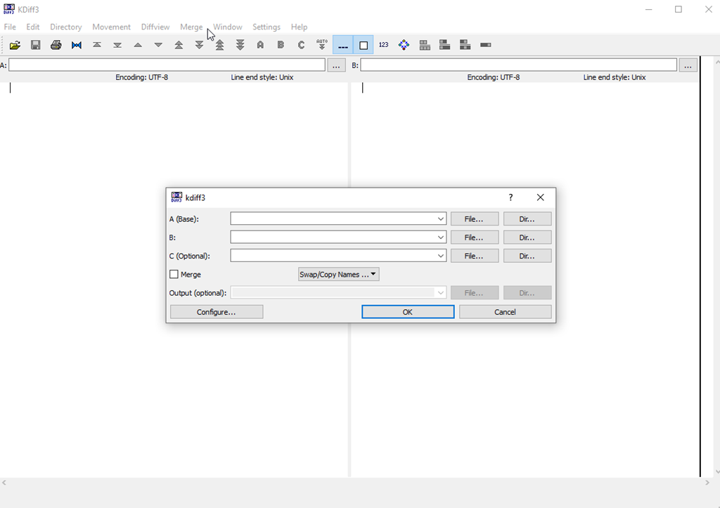 Comparing Two Scripts with kdiff3 | Voice of the DBA
