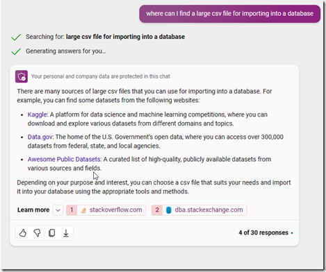 Quick AI Help from Bing | Voice of the DBA